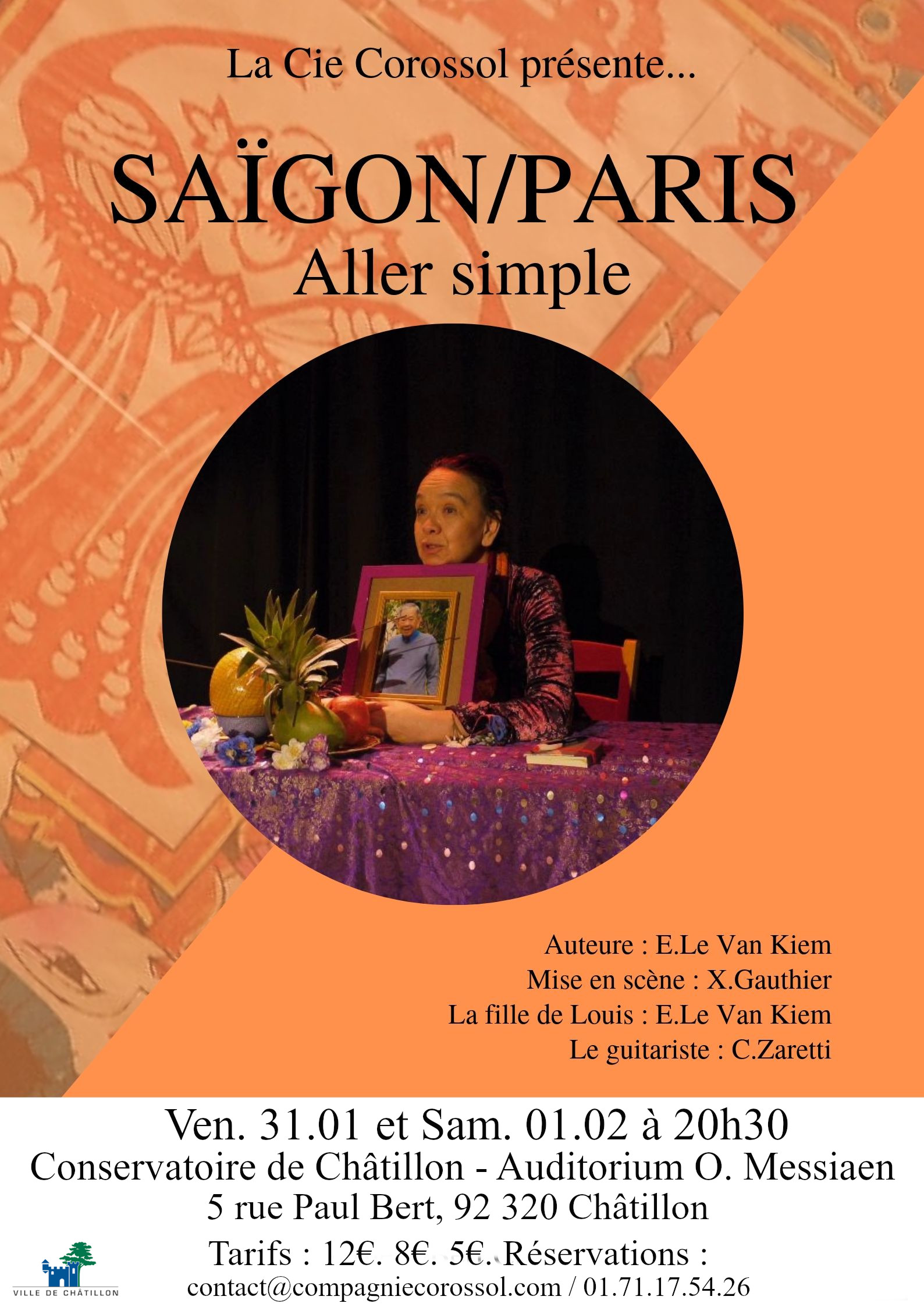 31/01 – 01/02/2020 : représentations de « Saigon/Paris Aller simple ...